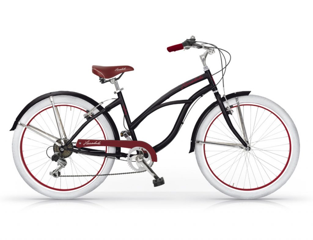 Bicicleta cruiser mujer playera Modelo 2020 Barra baja 6 velocidades